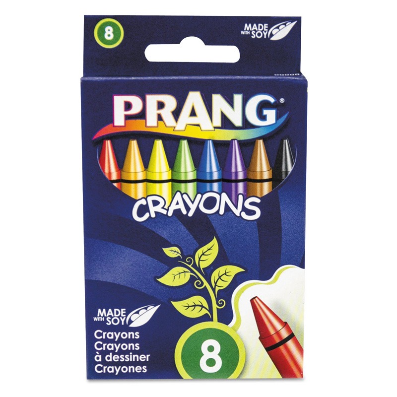 8count Crayons Made With Soy Standard Size Assorted 8 Colors Prang ...