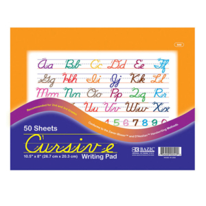 Writing Pad Cursive Writing 50sheet 10.5″x8″ *min order 6 units ...