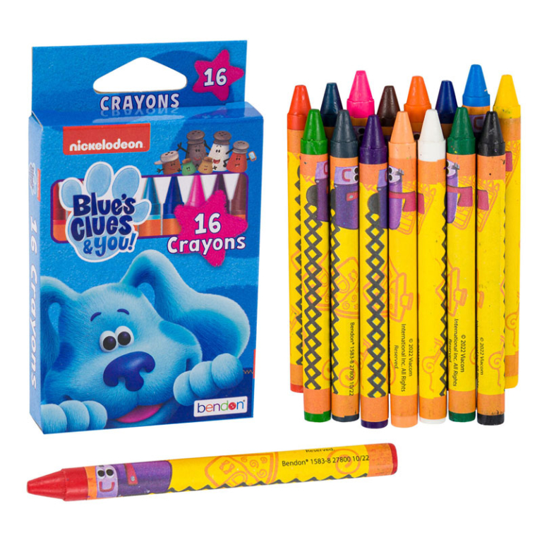 16count Crayons Bendon Blue S Clues Minimum Order 6 Units Order In